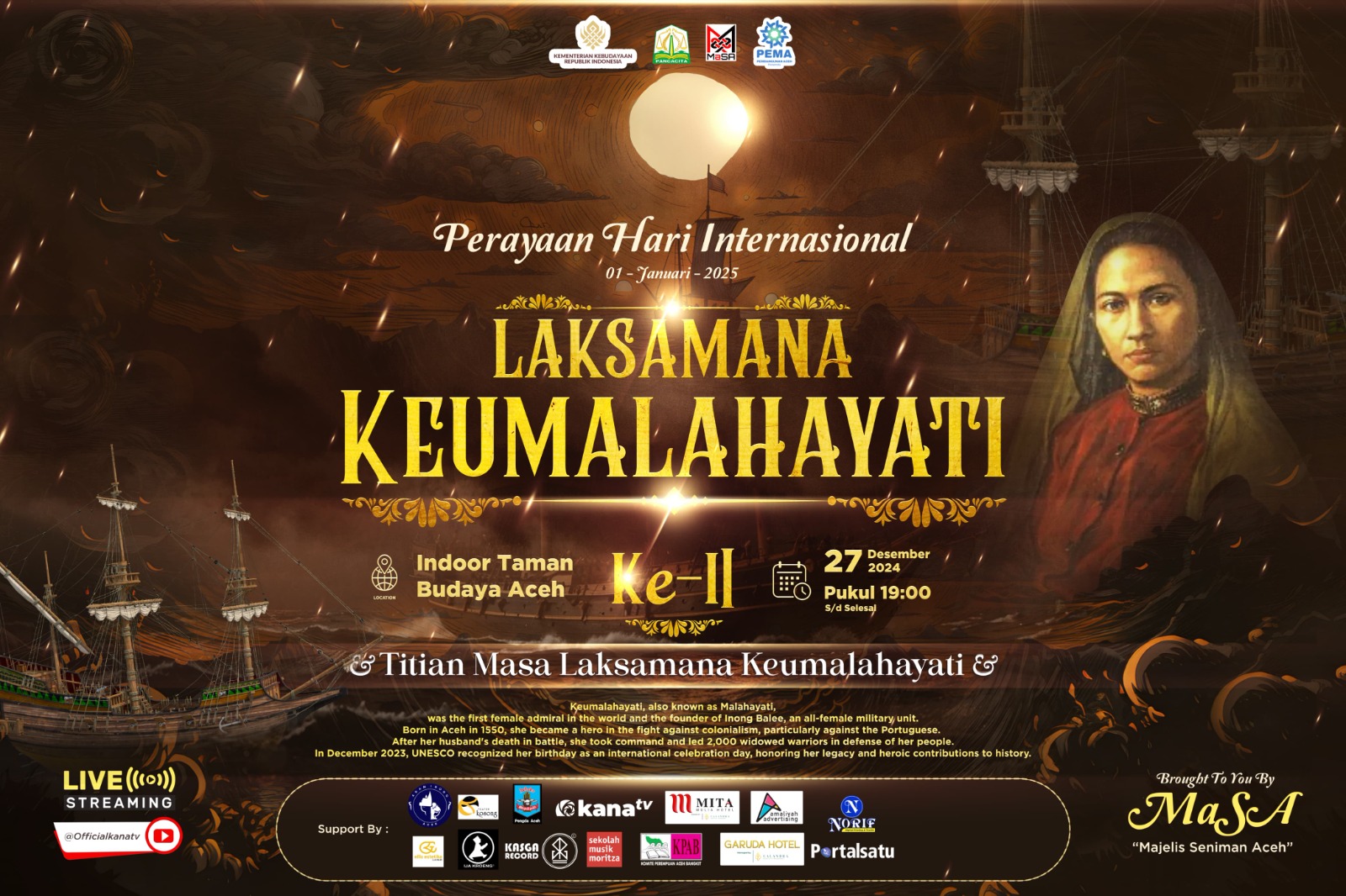 Jumat Pekan Ini Ada Perayaan Hari Internasional Laksamana Keumalahayati ...